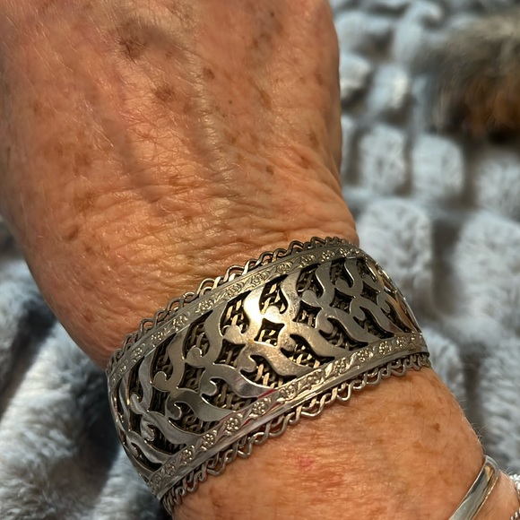 volupté paris | Jewelry | Vintage Silver Mash Cuff | Poshmark